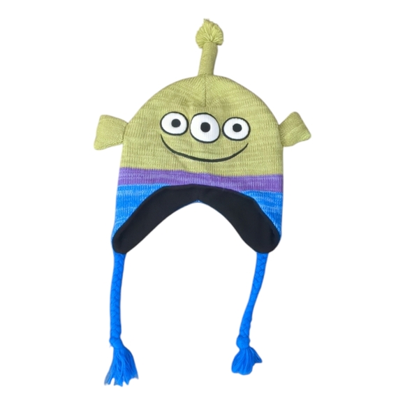 Disney | Accessories | Toy Story Alien Knit Hat With Blue Braids | Poshmark